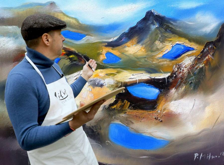 In Holy Week, creator Pavel Mitkov will paint the Seven Rila Lakes ...